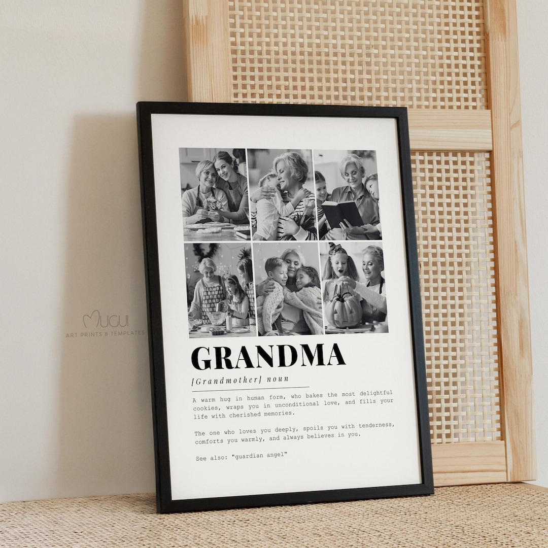 Grandma Definition Template. Customizable & Printable Photo Collage ...