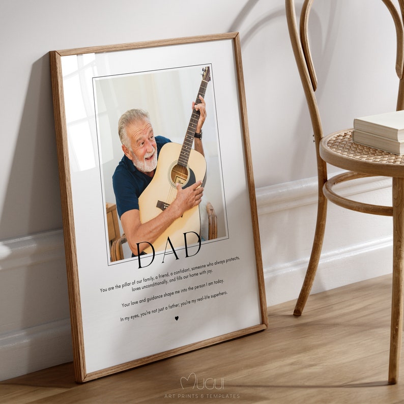 Dad Poster Template. Customizable & Printable Father's Day Poster With ...