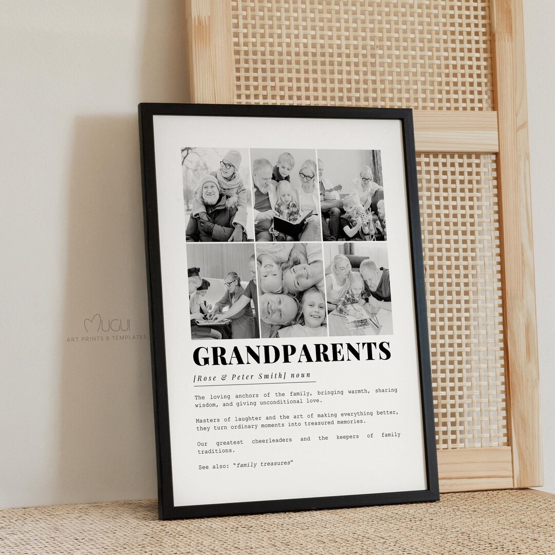 Grandparents Definition Template, Customizable & Printable Photo ...