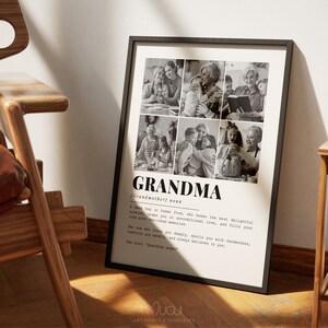 Grandma Definition Template. Customizable & Printable Photo Collage ...