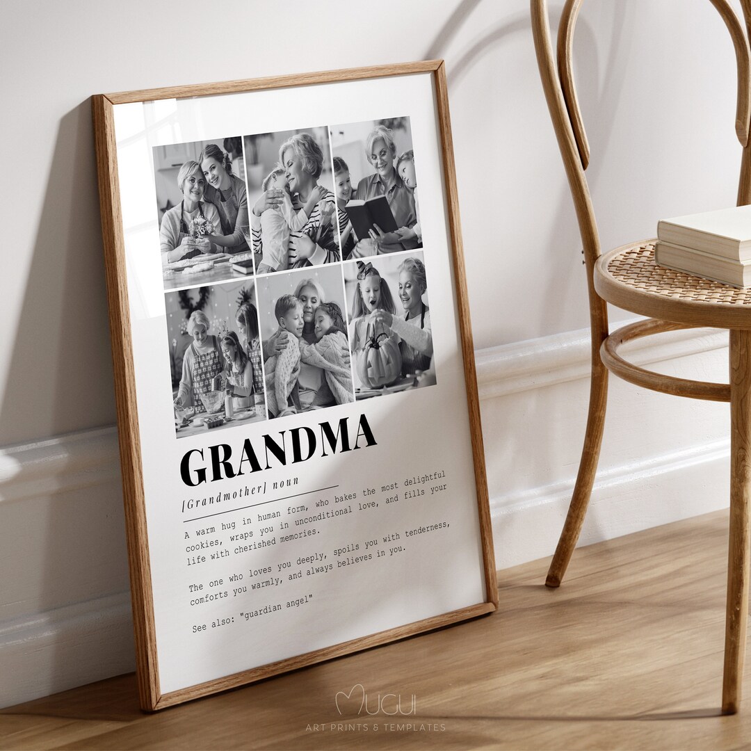 Grandma Definition Template. Customizable & Printable Photo Collage ...