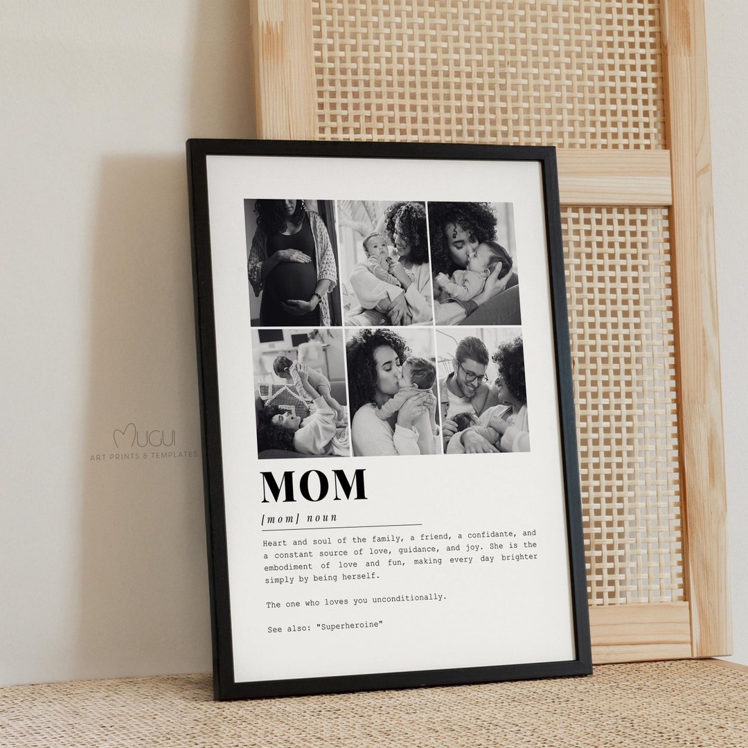 Mom Definition Template: Customizable & Printable Photo Collage. Mom ...