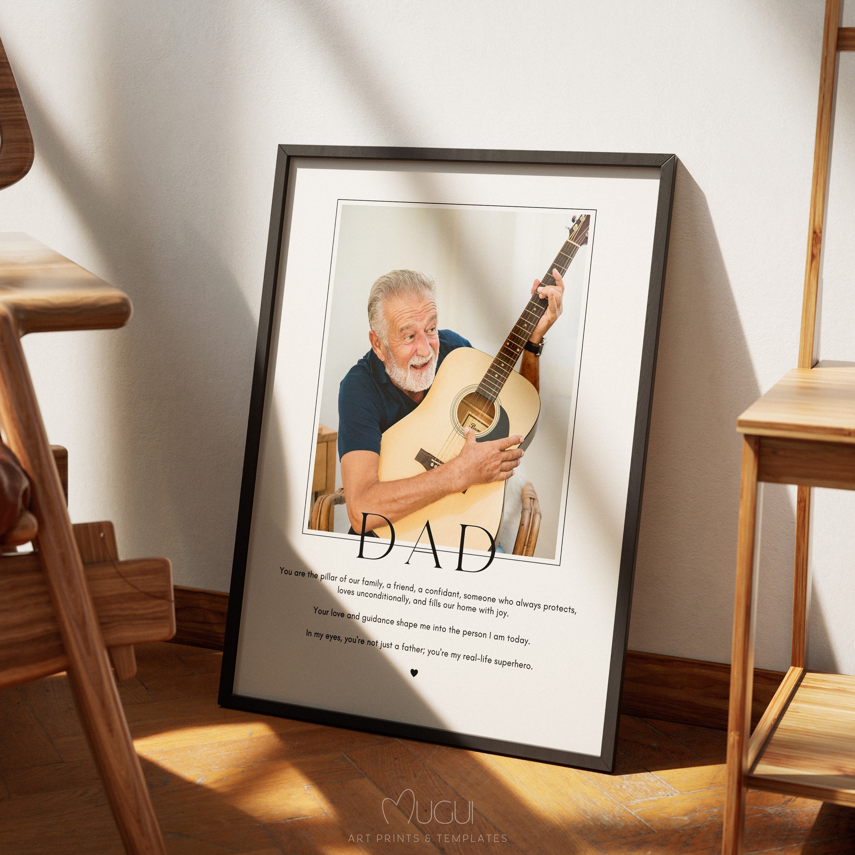 Dad Poster Template. Customizable & Printable Father's Day Poster With ...