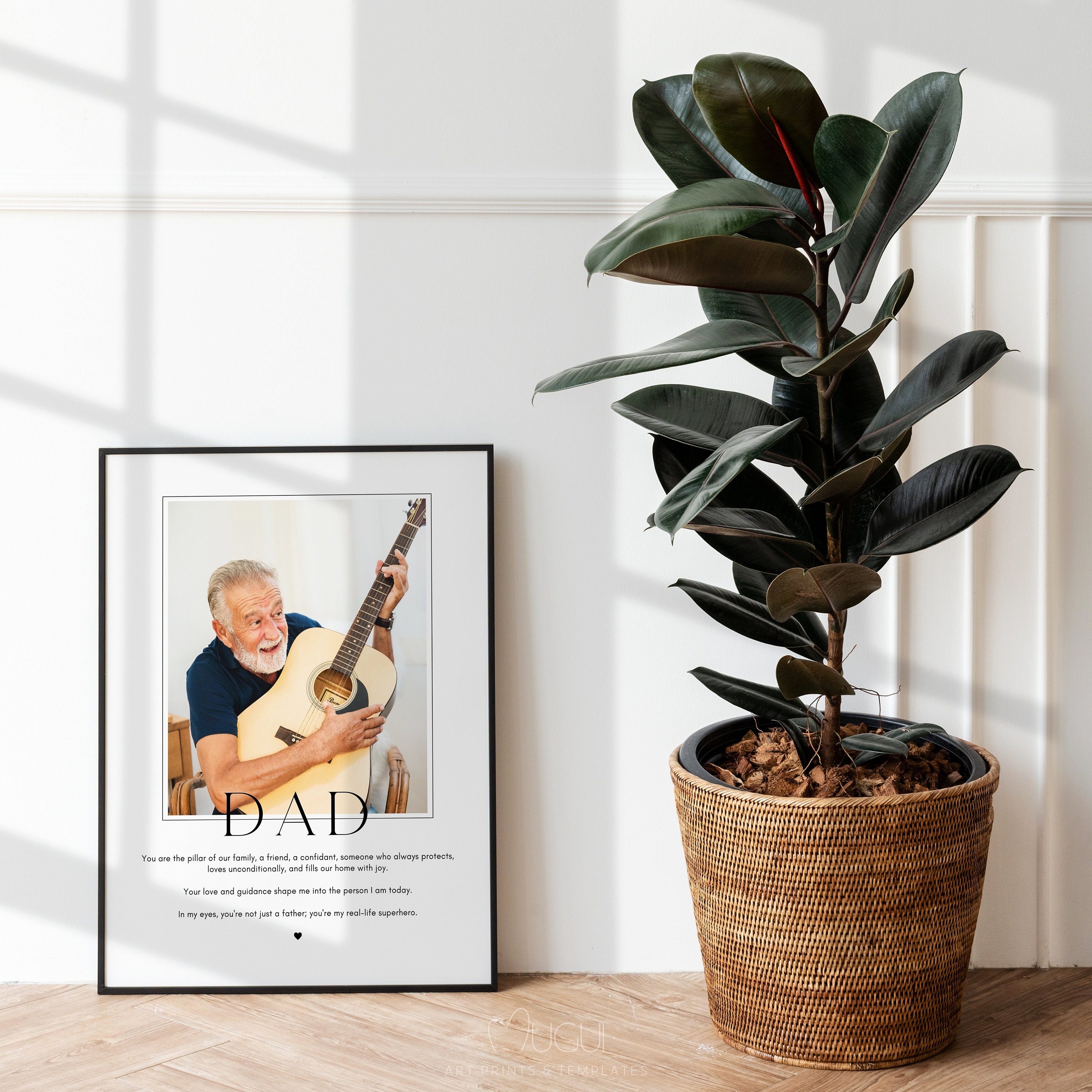 Dad Poster Template. Customizable & Printable Father's Day Poster With ...