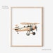 Biplane Print Vintage Plane Wall Art Travel Nursery Decor - Etsy