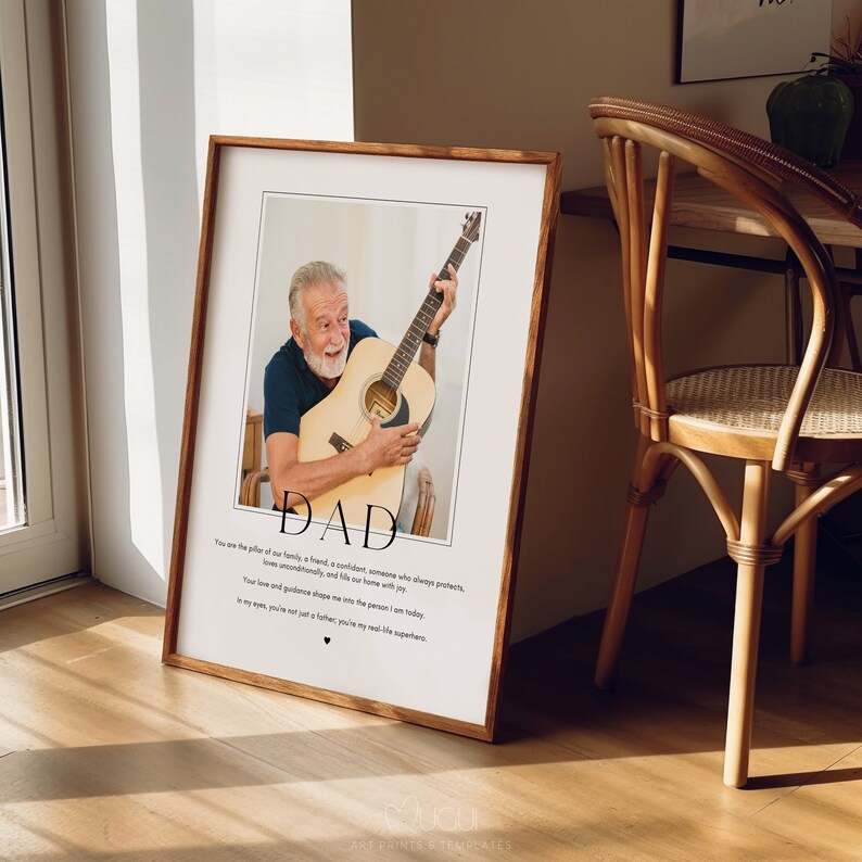 Dad Poster Template. Customizable & Printable Father's Day Poster With ...