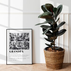 Grandpa Definition Template. Customizable & Printable Photo Collage ...