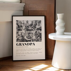 Grandpa Definition Template. Customizable & Printable Photo Collage ...