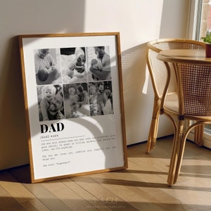 Dad Definition Template. Customizable & Printable Photo Collage Father ...
