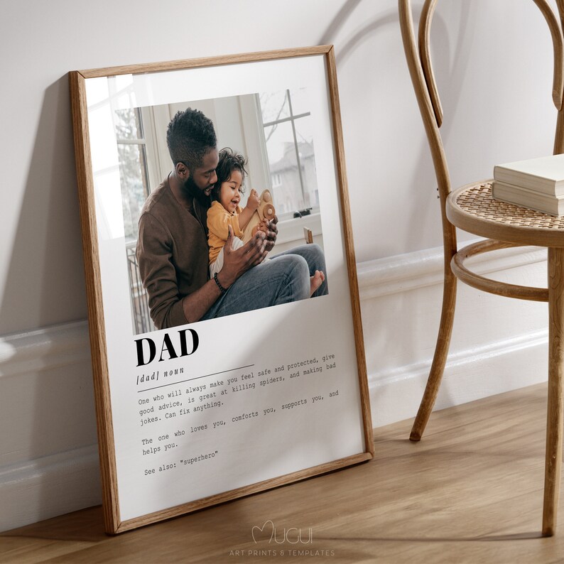 Dad Definition Template. Customizable & Printable Father's Day Poster ...