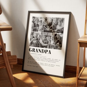 Grandpa Definition Template. Customizable & Printable Photo Collage ...