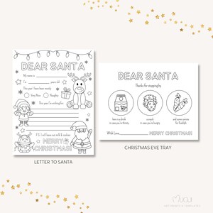 Letter to Santa Coloring Page. Printable Dear Santa Letter. Christmas ...