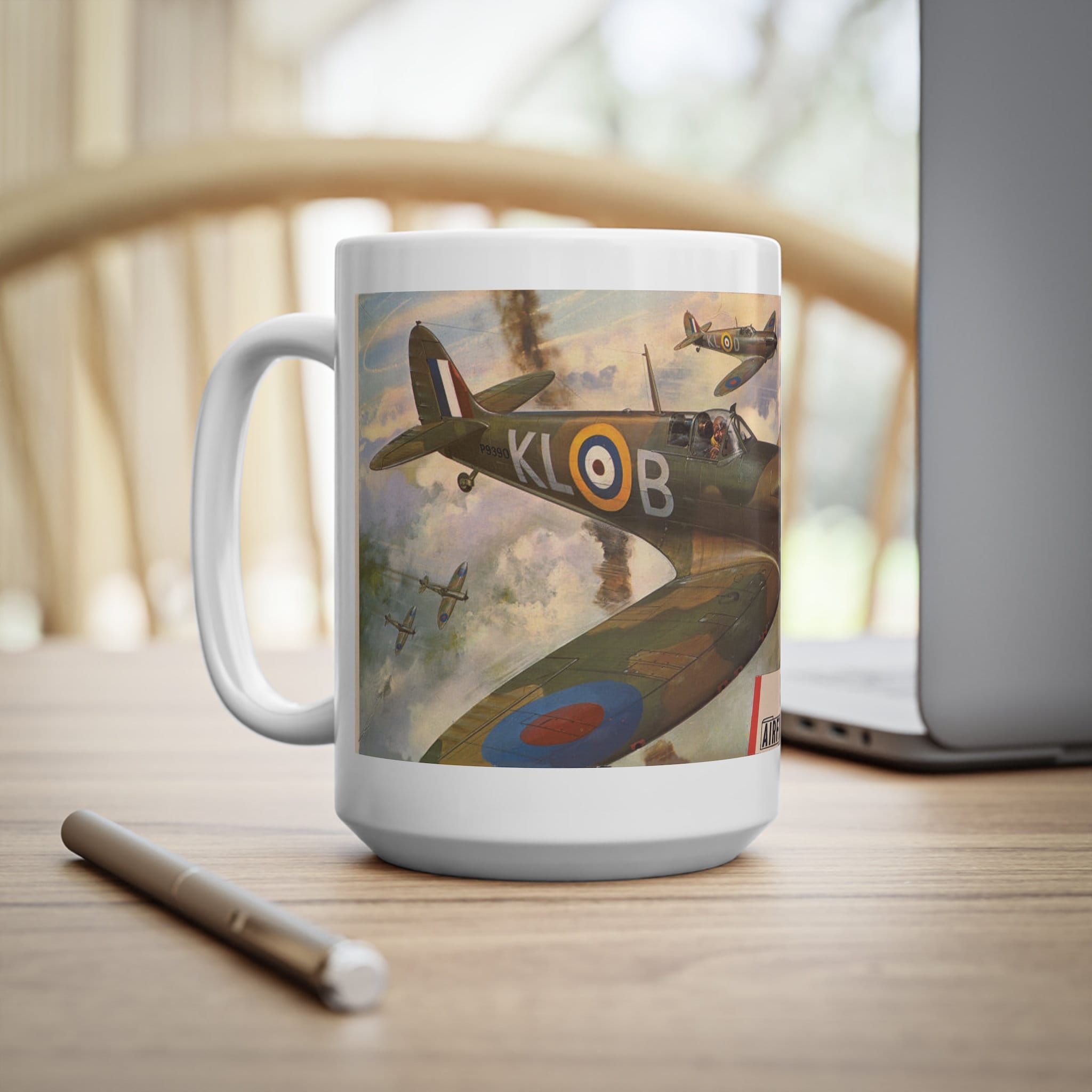 Vintage Airfix Spitfire 1a 1:24 Scale Box Art Ceramic Coffee Cups, 11oz ...