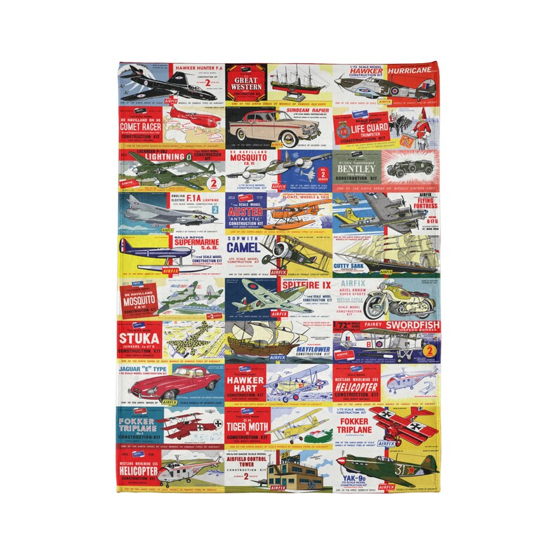 Vintage Airfix Multiple Box Art Soft Polyester Blanket - Etsy