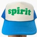 Spirit Hats, Spirts Puff Print Trucker Hat, Spirits Cap - Etsy