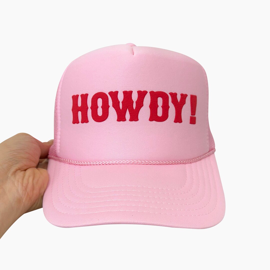 Howdy Puff Print Hat, Howdy Trucker Hat, Howdy Caps - Etsy