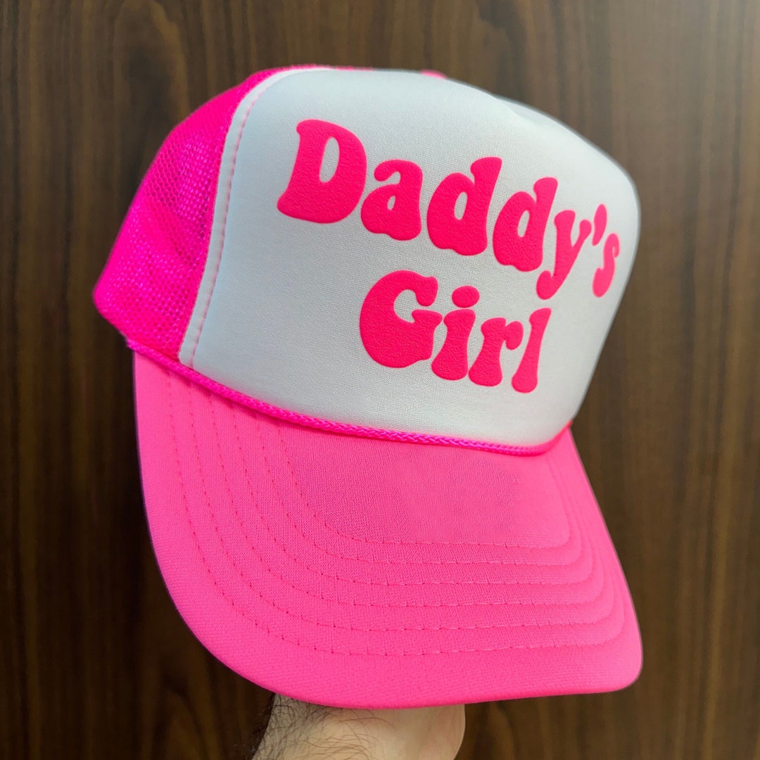 Daddy's Girl Trucker Hat, Dadyy's Girl Puff Print Hat, Daddy's Girl Cap ...