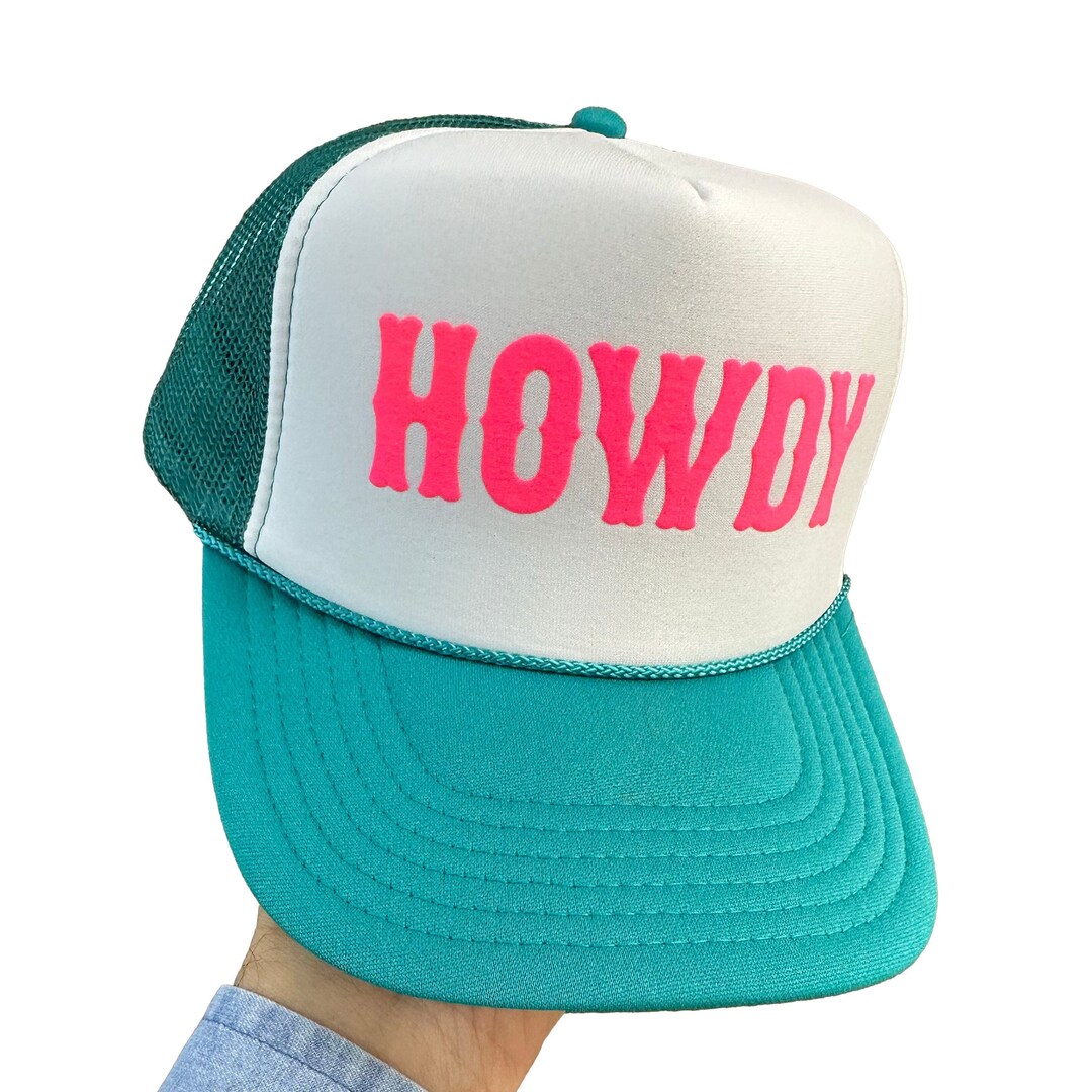 Howdy Puff Print Trucker Hat, Howdy Hat, Howdy Caps - Etsy