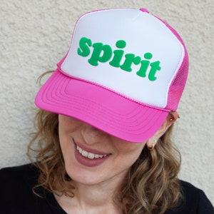 Spirit Hats, Spirts Puff Print Trucker Hat, Spirits Cap - Etsy