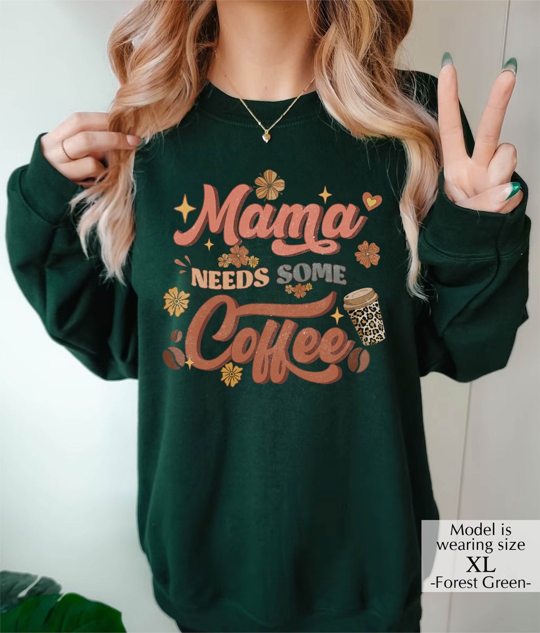 Mama Needs Some Coffee Sweatshirt, Coffee Mom Sweatshirt, Funny New Mom Sweatshirt, Mother's Day ...