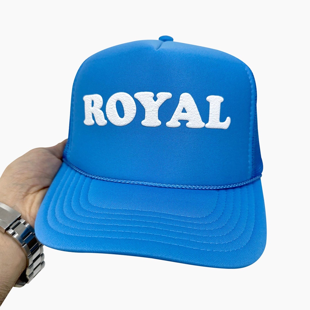 Royal Puff Print Trucker Hat, Royal Caps, Royal Hat - Etsy