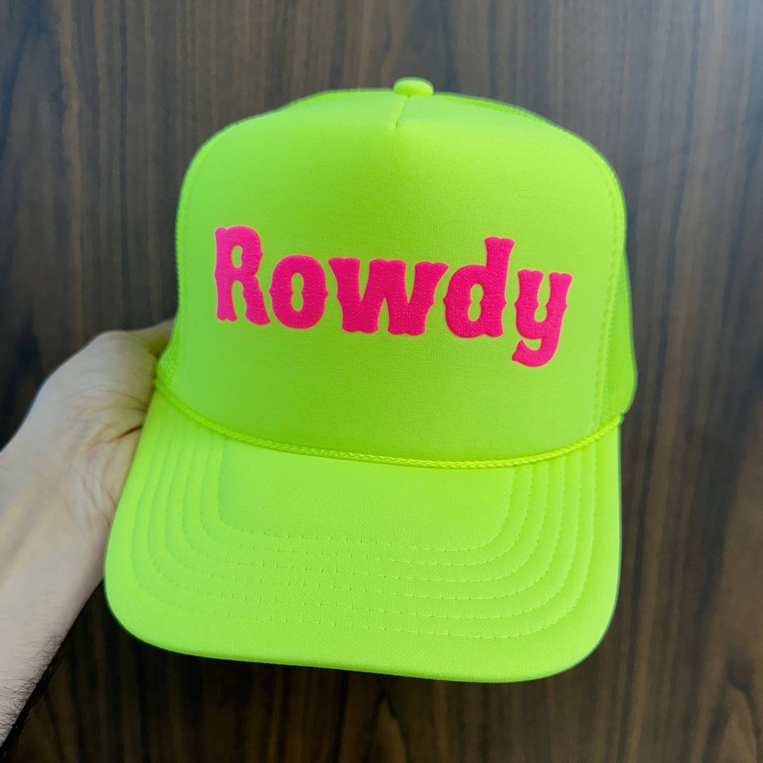 Rowdy Puff Print Hat, Rowdy Caps, Rowdy Trucker Hat - Etsy