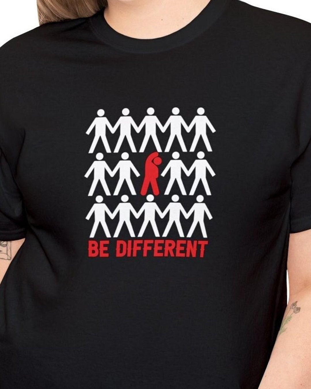 Be Different T Shirt, Unique Gift, Stand Out in Crowd Shirt - Etsy