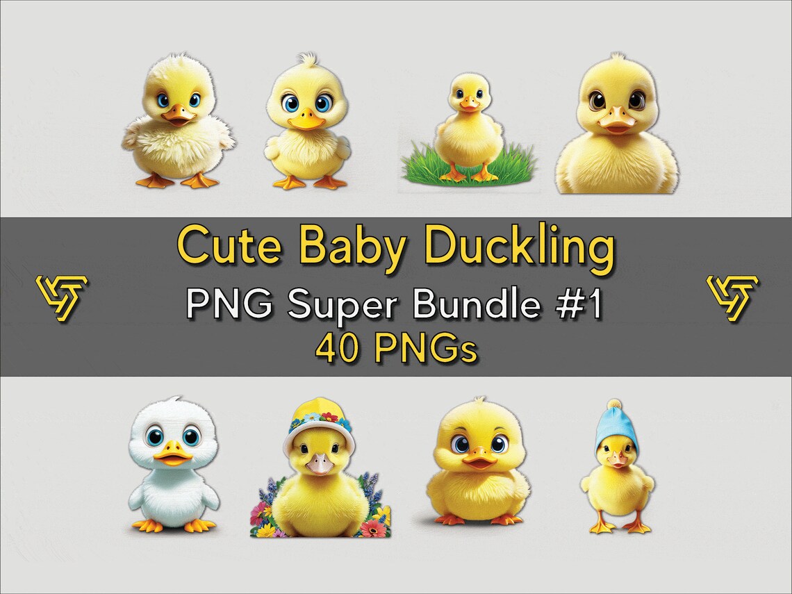 Cute Baby Ducks PNG Bundle #1 - Instantly Download Your Sublimation ...