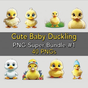Cute Baby Ducks PNG Bundle #1 - Instantly Download Your Sublimation ...