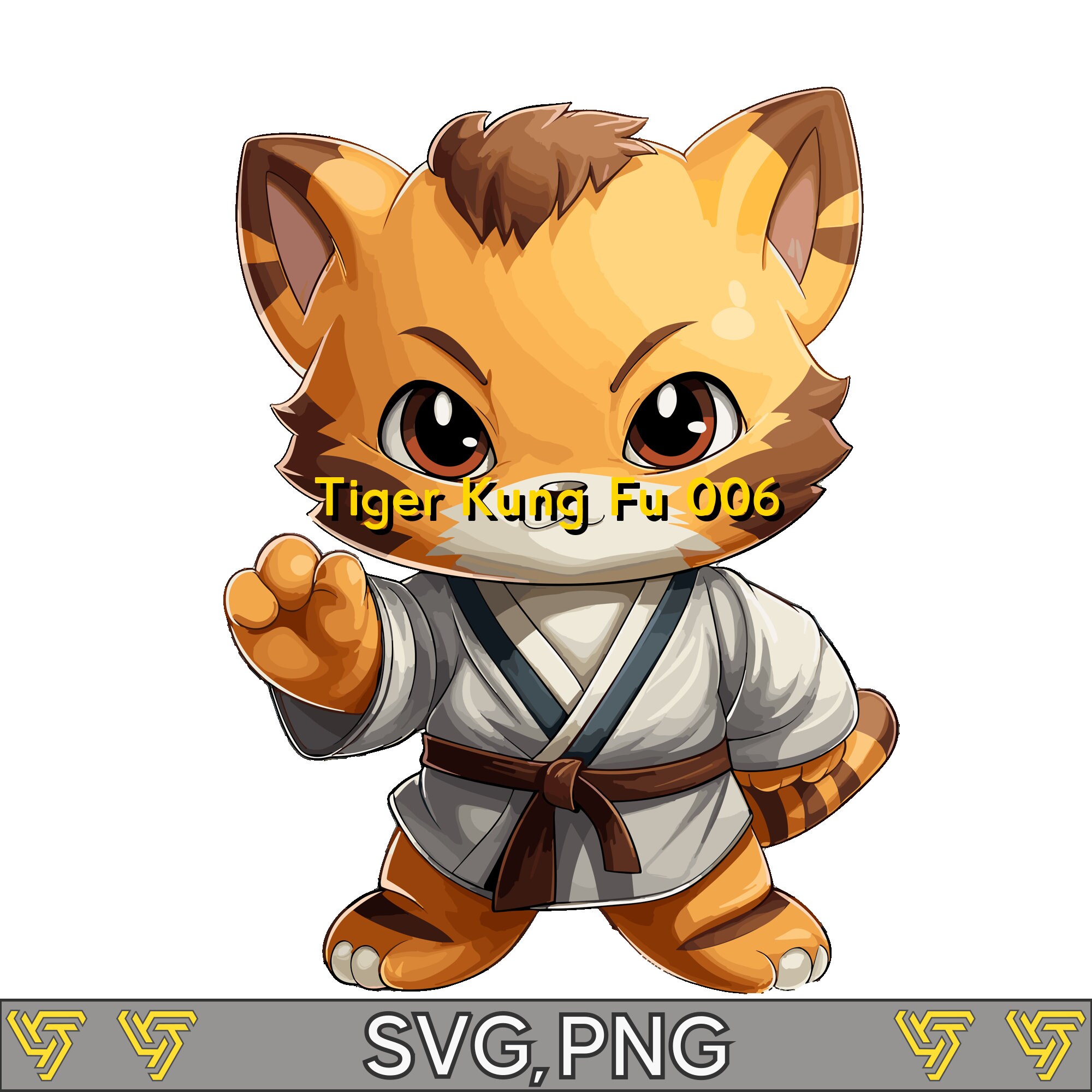 Tiger SVG Bundle Kung Fu Themed Clipart Bundle 006 - Etsy