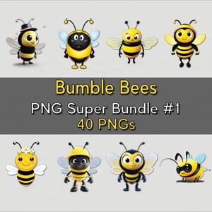 Bumble Bees PNG Bundle #1 - Instantly Download Your Sublimation ...