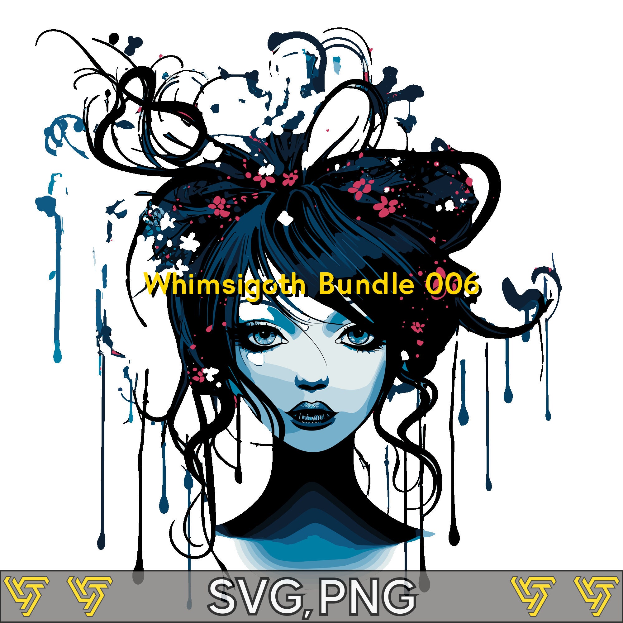 Whimsigoth Clipart Bundle 006 | 6 PNG and 6 SVG Instant Downloads | for ...