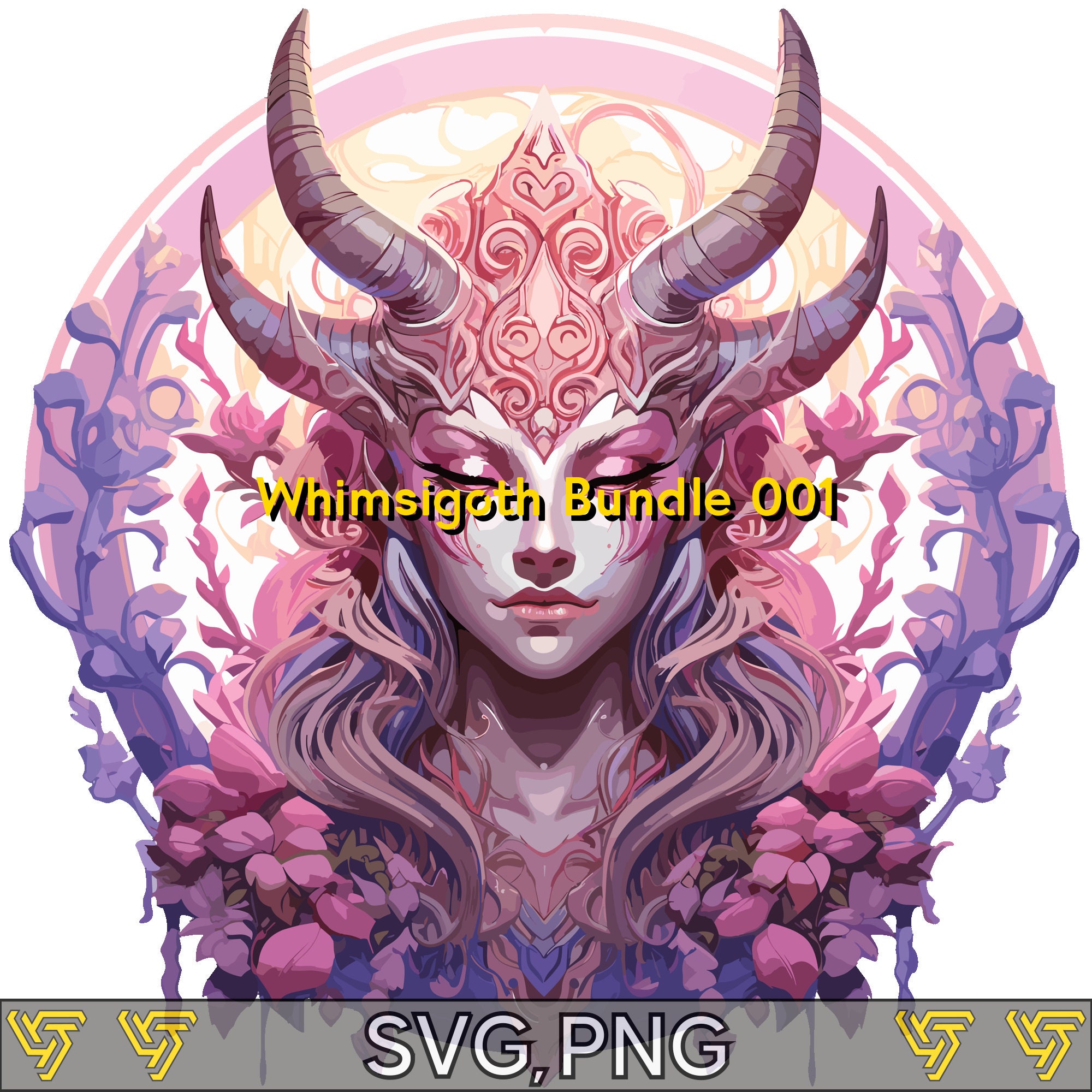 Whimsigoth Clipart Bundle 001 6 PNG and 6 SVG Instant - Etsy