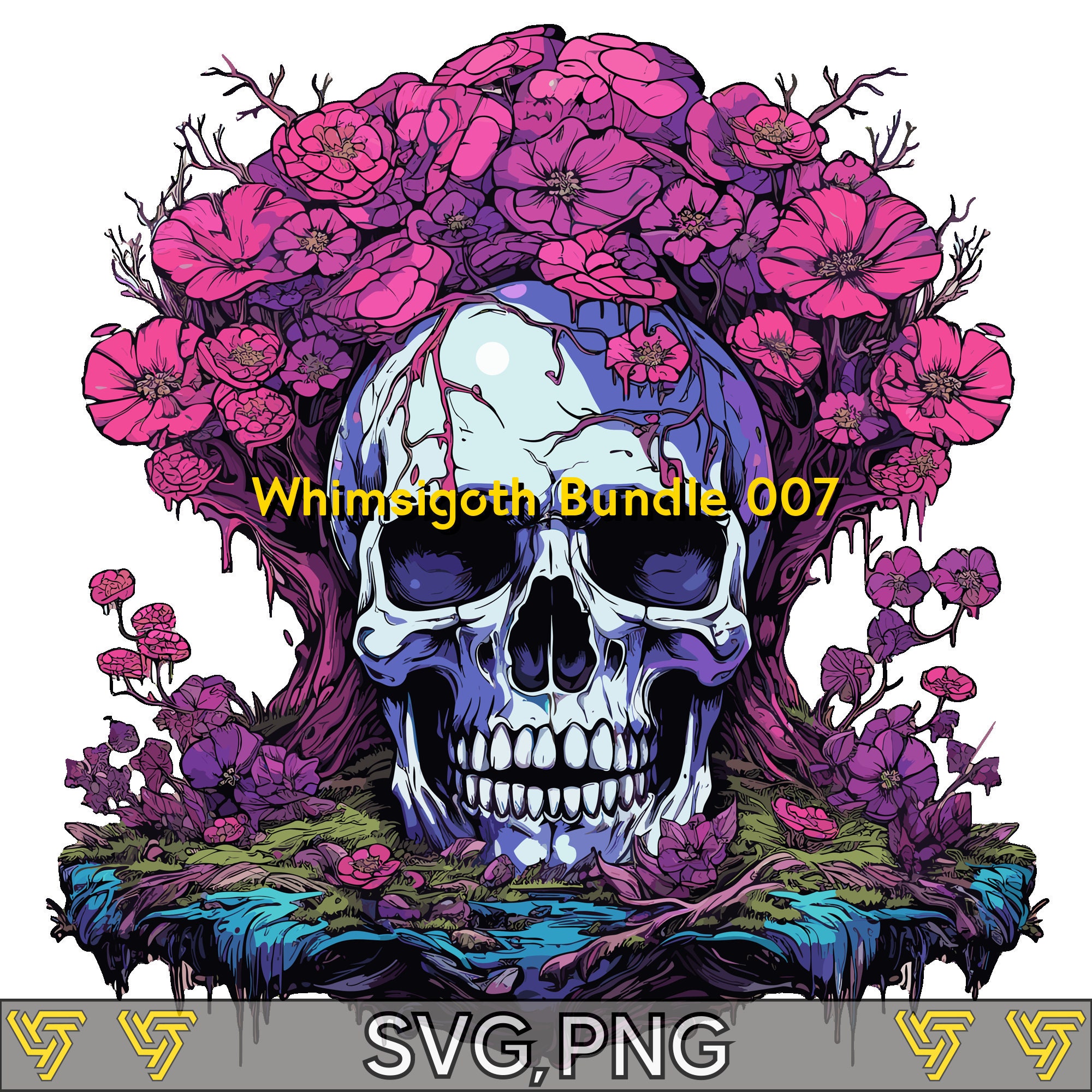 Whimsigoth Clipart Bundle 007 | 6 PNG and 6 SVG Instant Downloads | for ...