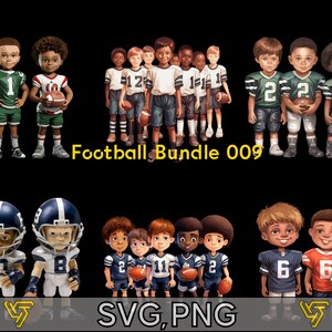 Football Clipart Bundle 009 6 Designs in Each Football SVG Bundle and ...