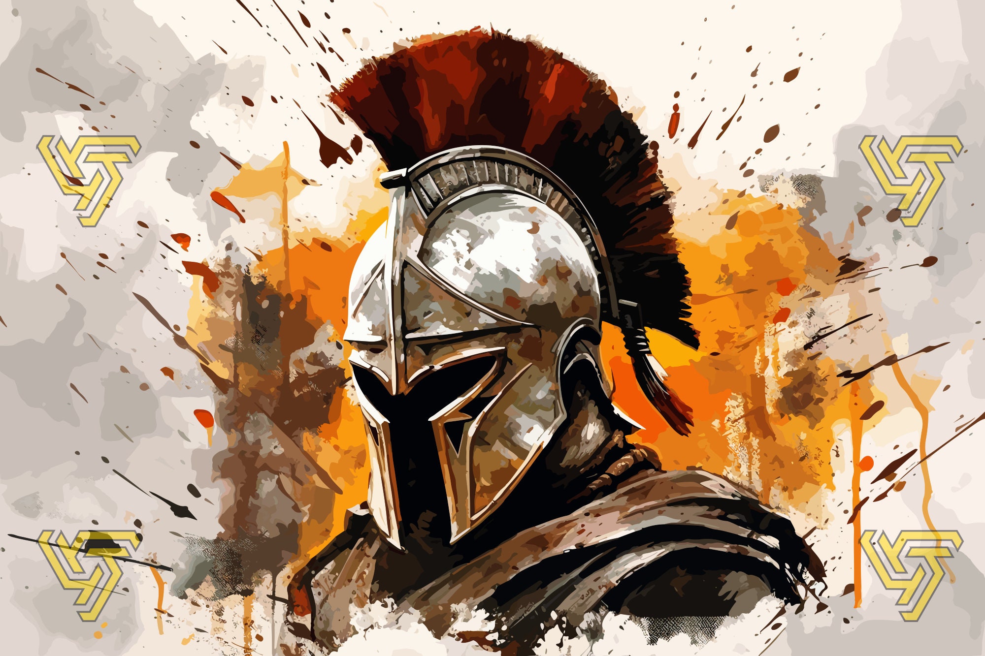 Epic Spartan Helmet 006 - SVG and High Resolution PNG - Digital ...