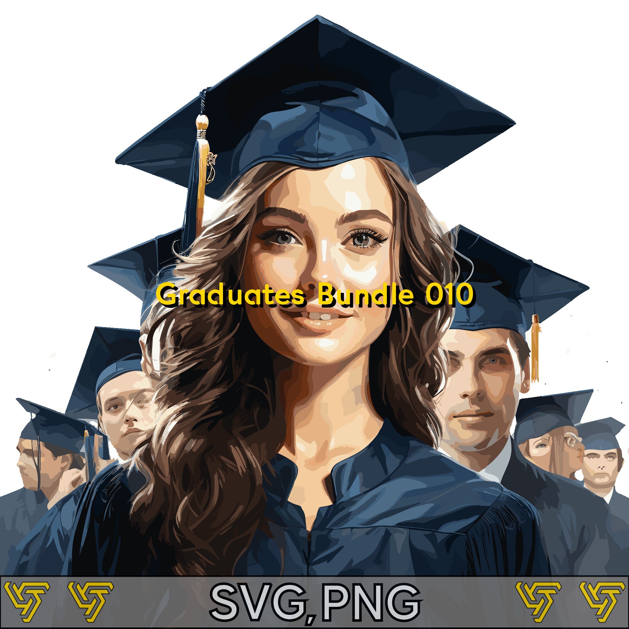 Student/graduate Clipart Bundle 010 6 PNG and 6 SVG Instant - Etsy