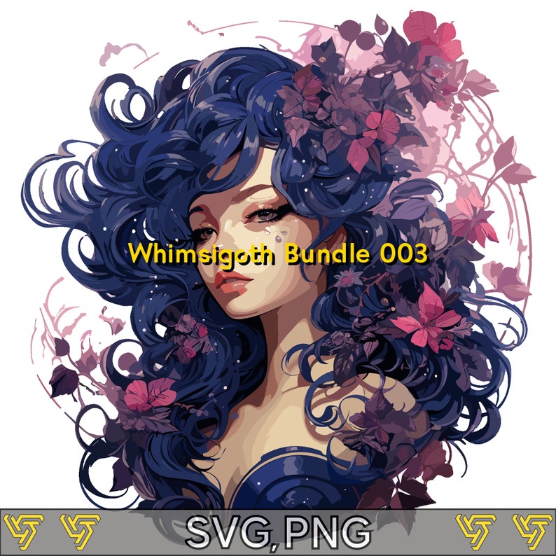 Whimsigoth Clipart Bundle 003 | 6 PNG and 6 SVG Instant Downloads | for ...