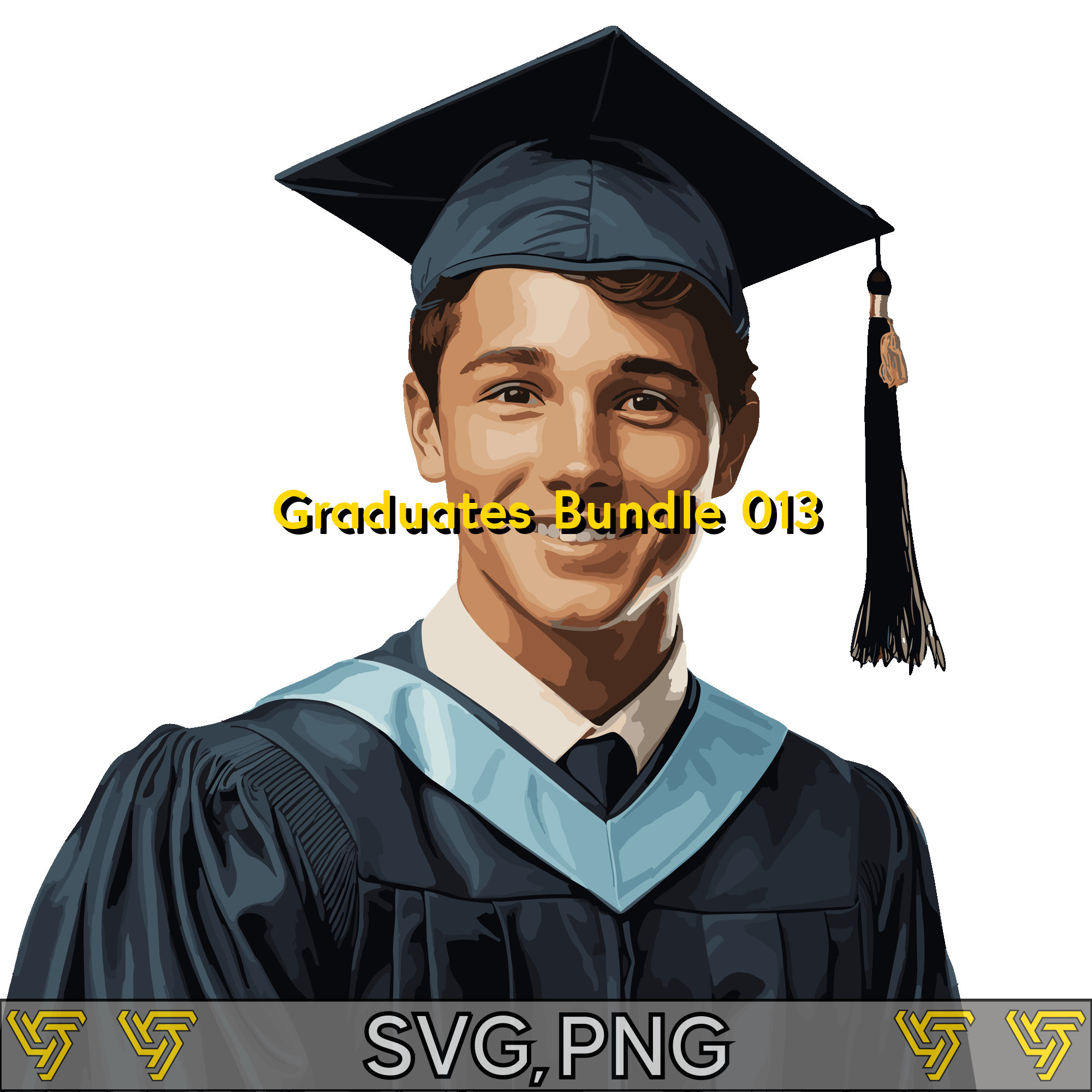 Student/graduate Clipart Bundle 013 6 PNG and 6 SVG Instant Downloads ...