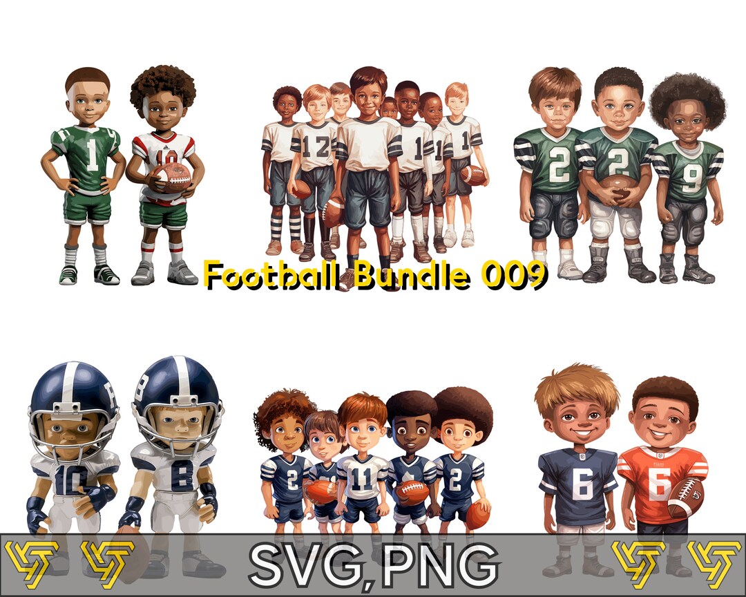Football Clipart Bundle 009 6 Designs in Each Football SVG Bundle and ...