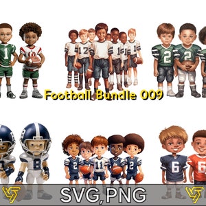 Football Clipart Bundle 009 6 Designs in Each Football SVG Bundle and ...