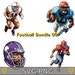 Football Clipart Bundle 001 | 8 Designs in Each Football SVG Bundle and ...