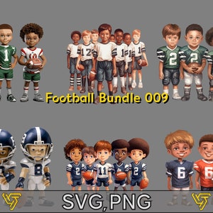 Football Clipart Bundle 009 6 Designs in Each Football SVG Bundle and ...