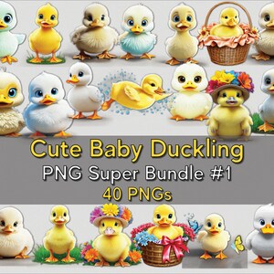 Cute Baby Ducks PNG Bundle #1 - Instantly Download Your Sublimation ...