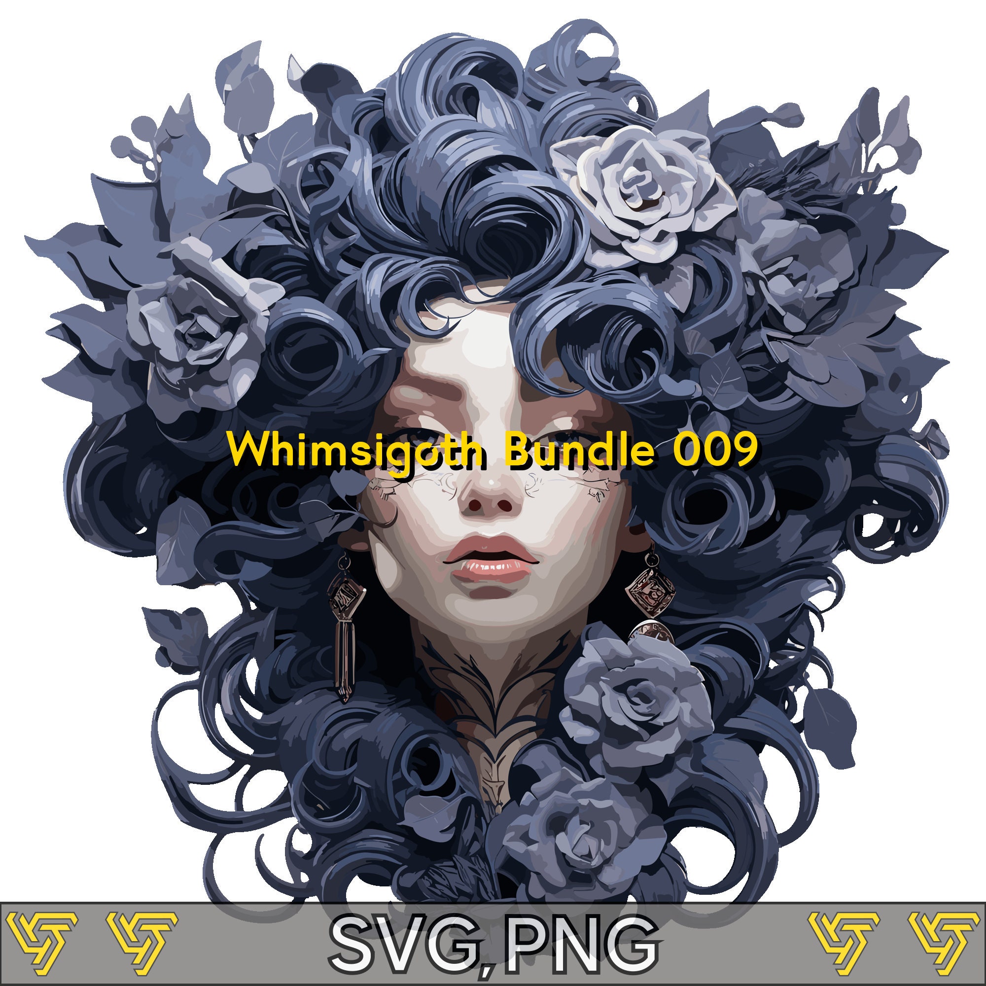 Whimsigoth Clipart Bundle 009 | 6 PNG and 6 SVG Instant Downloads | for ...