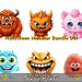 Halloween Monster Clipart Bundle 001 With 6 Designs in Our SVG Bundle ...