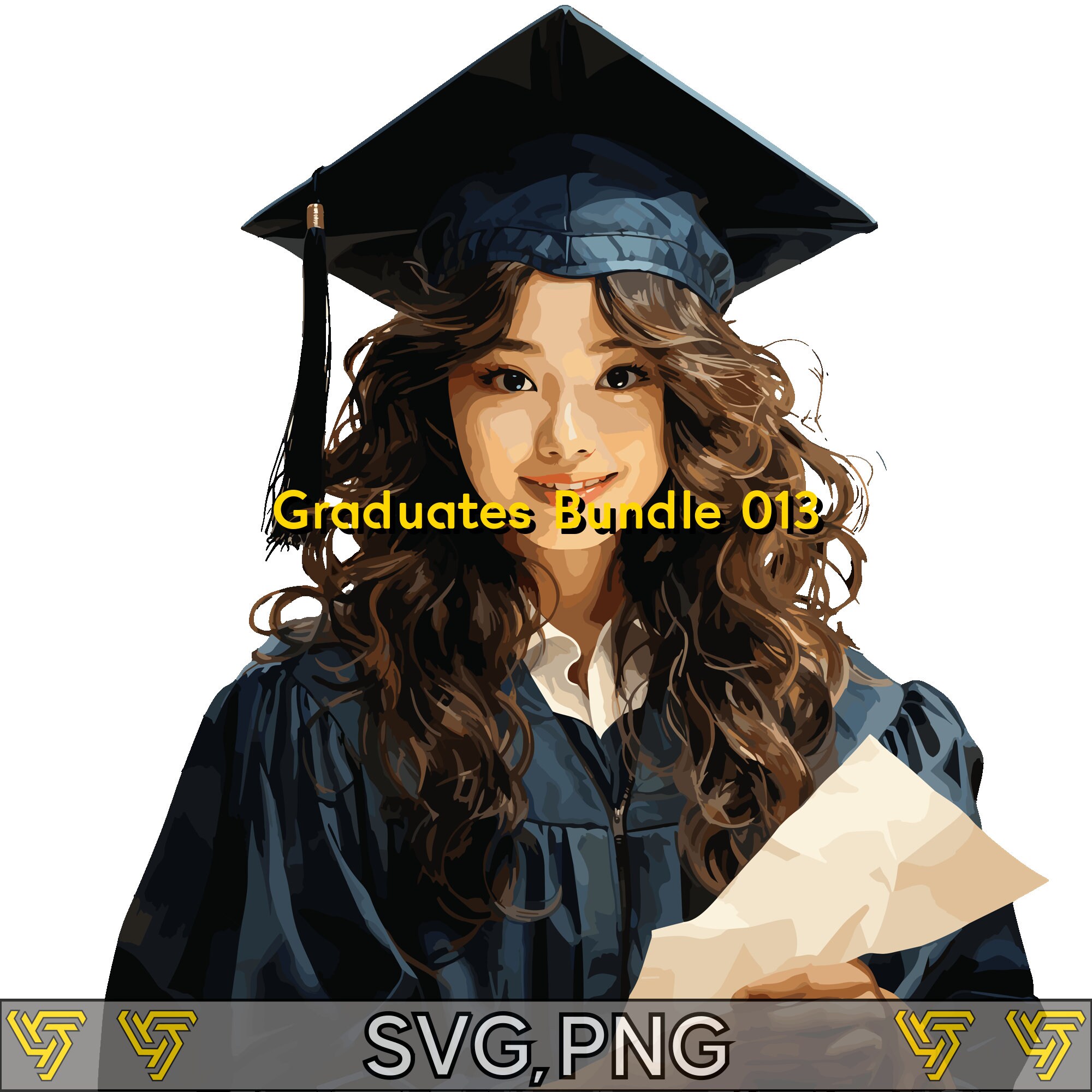 Student/graduate Clipart Bundle 013 6 PNG and 6 SVG Instant Downloads ...
