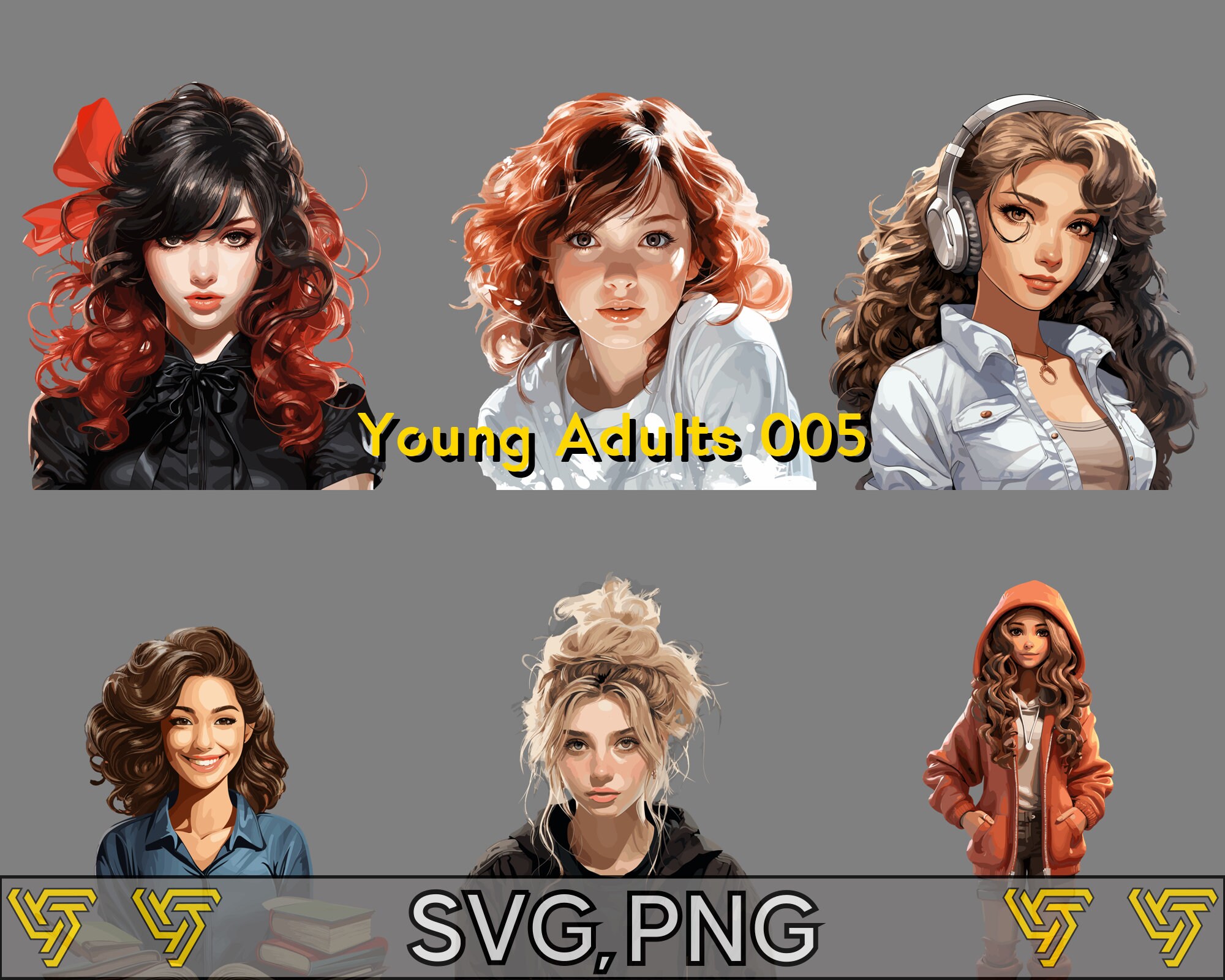 Teen/young Adult SVG Bundle 005 12 Trendy Designs With 300 DPI ...