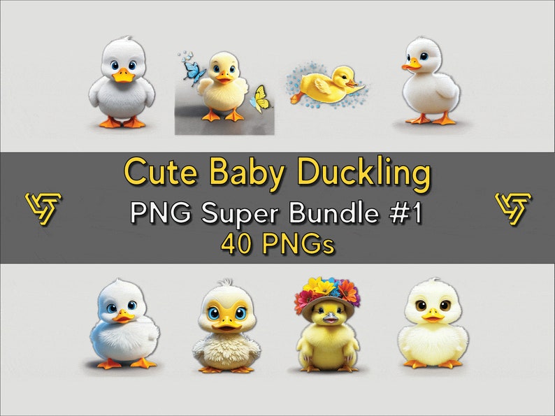 Cute Baby Ducks PNG Bundle #1 - Instantly Download Your Sublimation ...