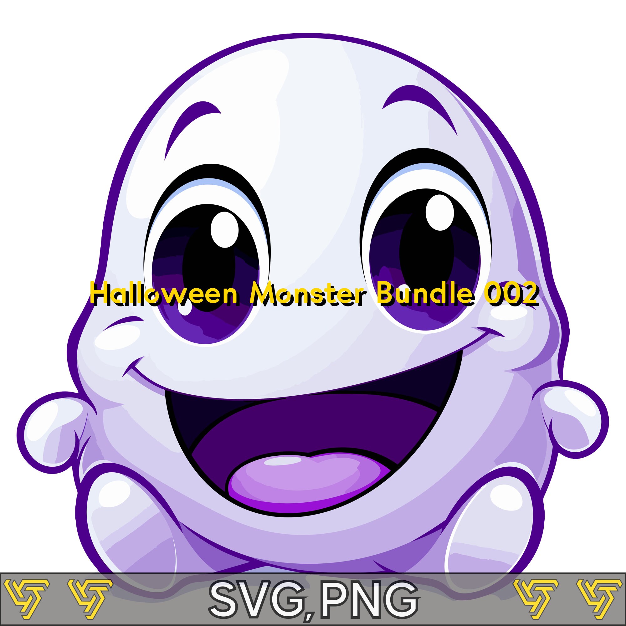 Halloween Monster Clipart Bundle 002 With 6 Designs in Our SVG - Etsy